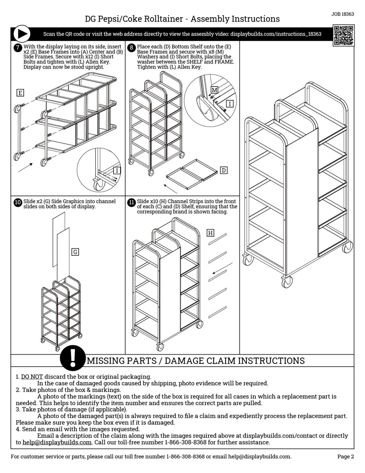 DG Coca-Cola / Pepsi Rolltainer – Displays Builds